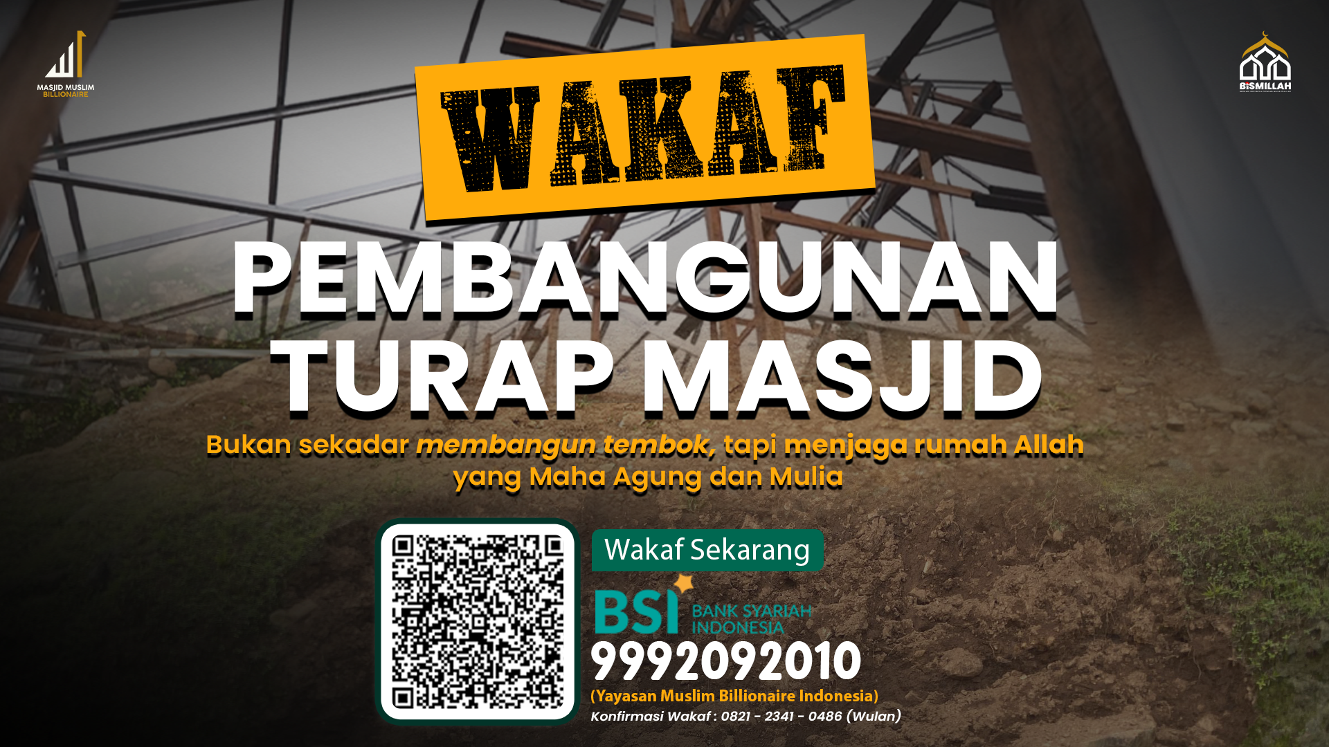 Campaign - Wakaf Pembangunan Turap Masjid Lindungi Dari Bahaya Tanah ...
